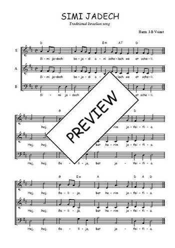 Simi jadech Partition gratuite